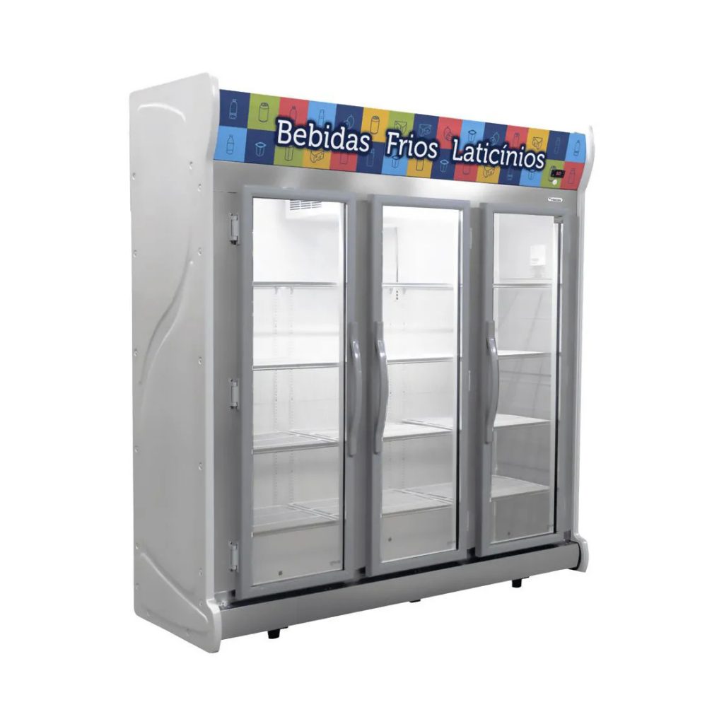 Expositor Vertical Refrigerado de Bebidas 3 portas Fricon, Frost Free ...